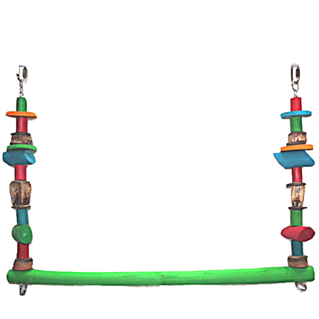 Large Swing is the CUTEST colorful parrot swing for your birds! 🦜 ...