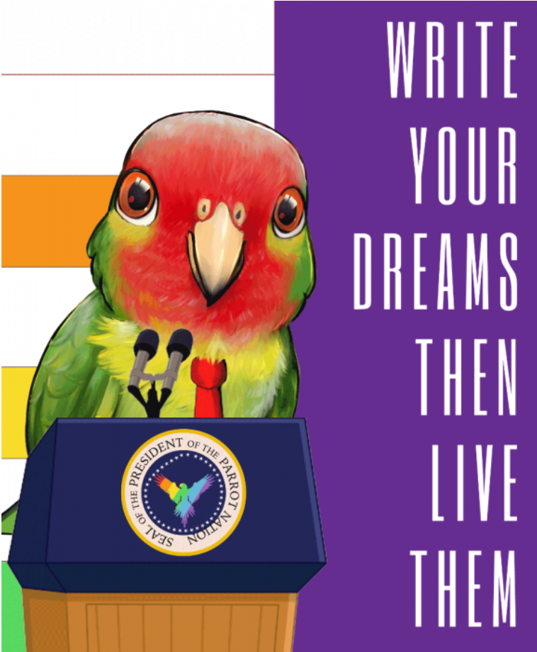 BEST BIRD THEMED NOTEBOOK - LEO PRESIDENT NOTEBOOK BY PARROT STATION📕