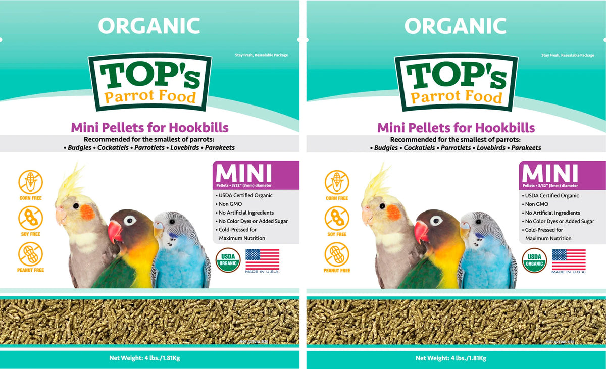 TOPS - 4lb. MINI PELLET 2-PACK (INCLUDES SHIPPING) – PARROT STATION