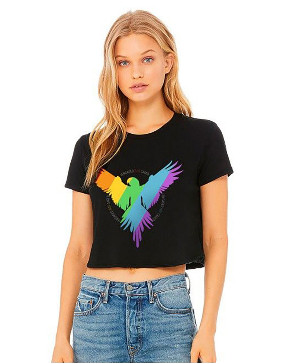 RAINBOW PARROT CROP TOP | WOMENS – PARROT STATION