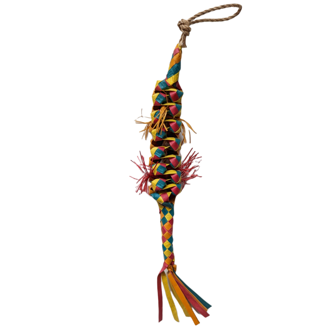 CORN WEAVE MINI is an amazing natural parrot toy for your small bird!-🦜 ...