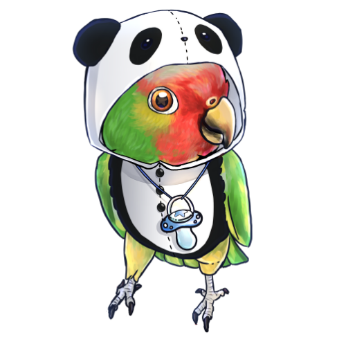 PANDA LEO STICKER – PARROTSTATION.COM