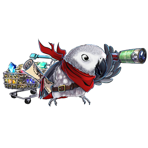 MERLIN STICKER – PARROT STATION