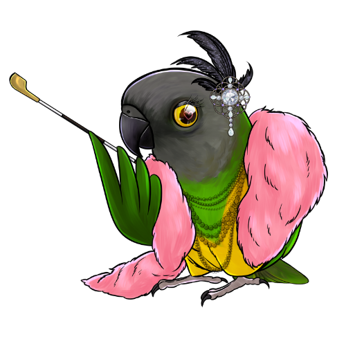 NELLY STICKER – PARROT STATION