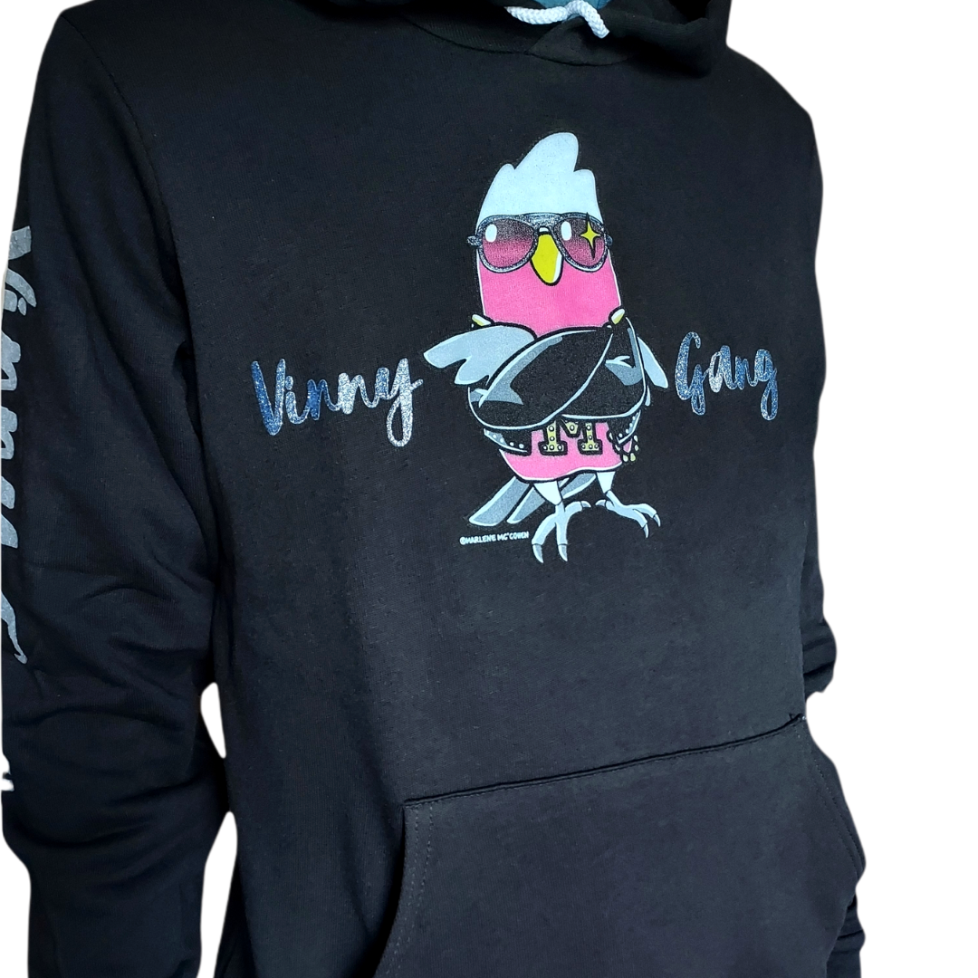 VINNY GLITTER GANG HOODIE UNISEX – PARROT STATION
